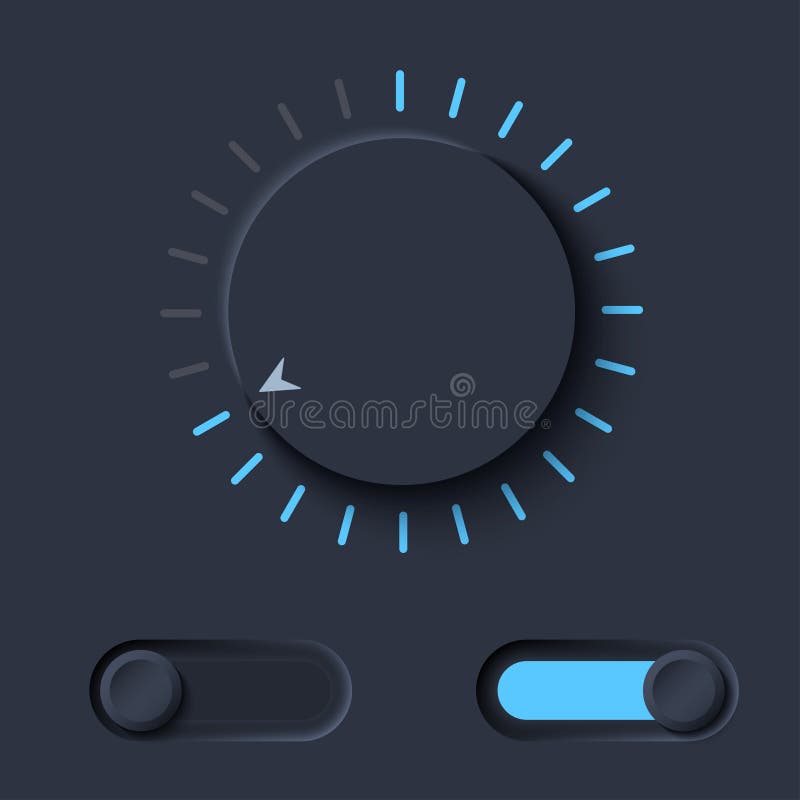 Neumorph UI kit stock vector. Illustration of newmorph - 175303248