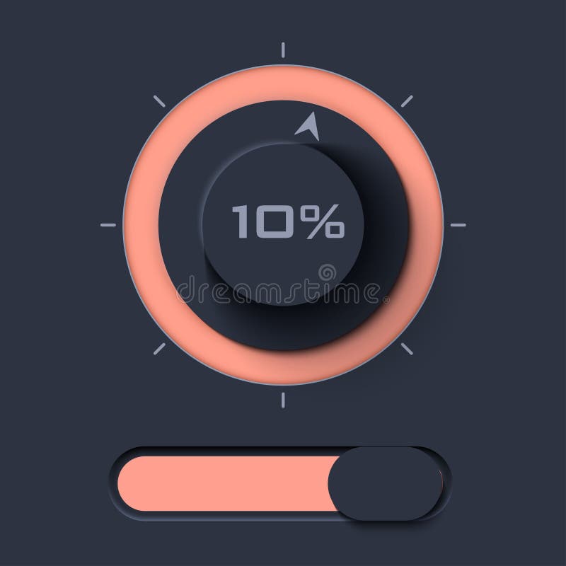 Neumorph UI kit stock vector. Illustration of newmorph - 175303248