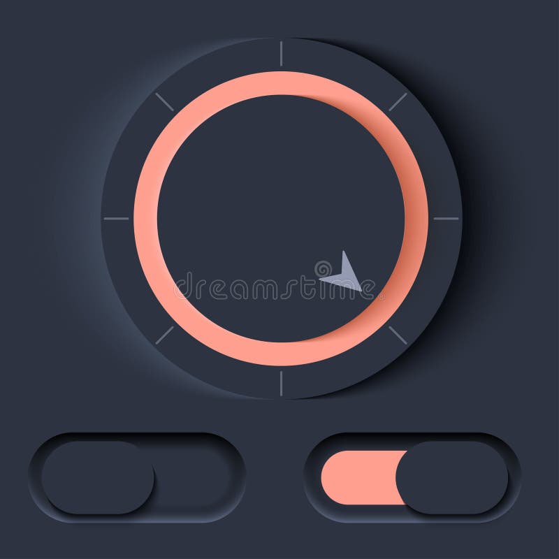 Neumorph UI kit stock vector. Illustration of newmorph - 175303248