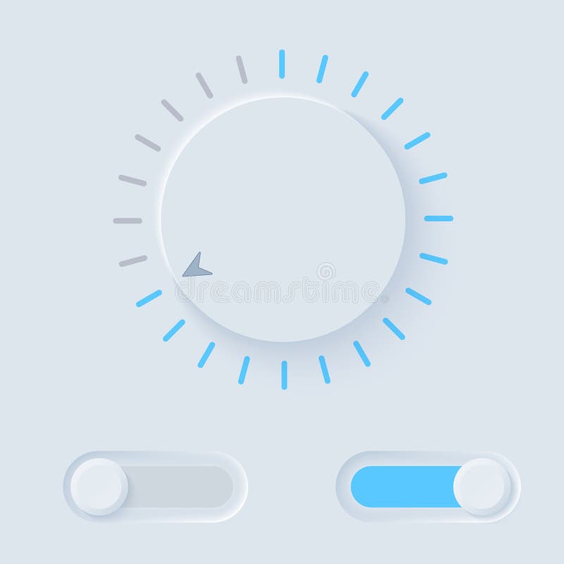 Neumorph UI kit stock vector. Illustration of newmorph - 175303248