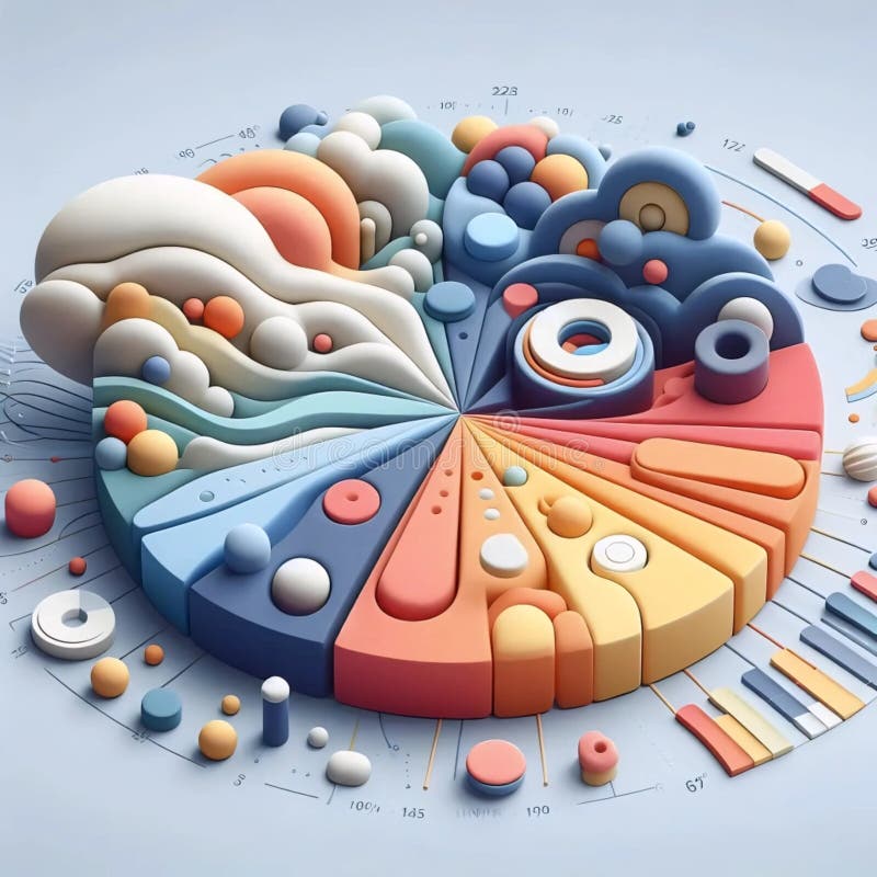 A Neumorphic Data Chart Icon, Ai Generated Image Stock Illustration ...