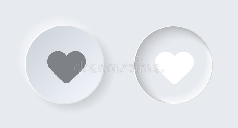 Neumorphic Round on and Off Button for Interface App Stock Vector ...