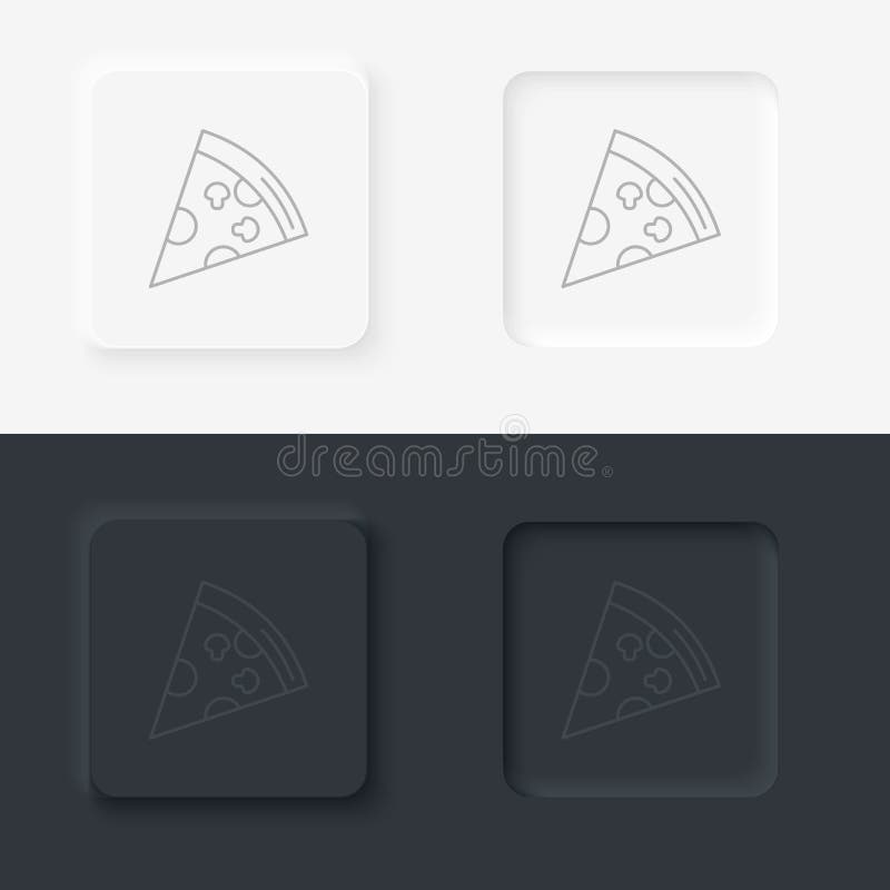 Neumorphic Line Chart. Vector Infographic Graph. 3 Options ...
