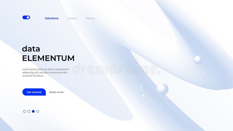 Neumorphism Poster with Gradient Light Wave. Stock Vector ...