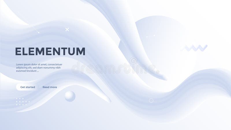 Neumorphism Poster Design with Gradient Light Wave Stock Vector - Illustration of background ...
