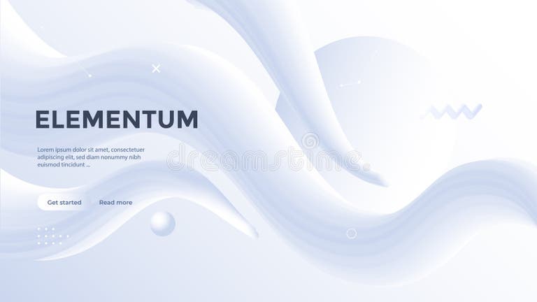Neumorphism Poster Design with Gradient Light Wave Stock Vector - Illustration of background ...
