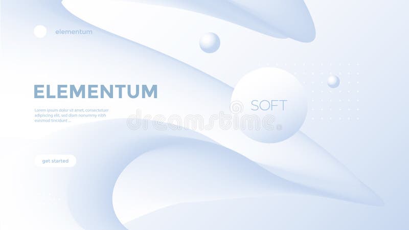 Neumorphism Poster with Gradient Light Wave. Stock Illustration - Illustration of style, trendy ...