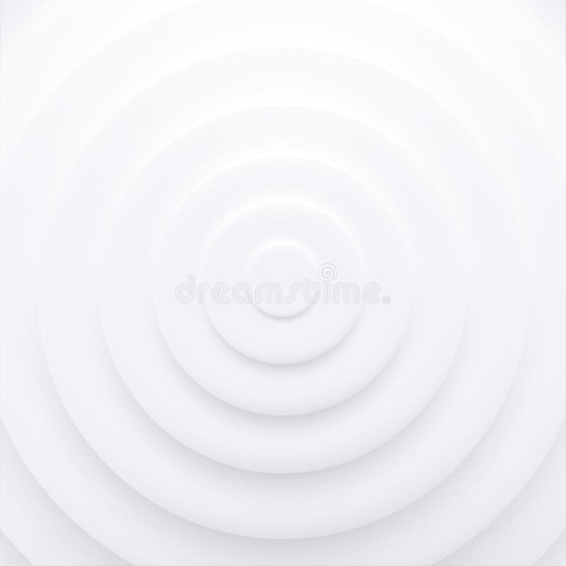 White Neumorphic Circle Shape Backdrop for Minimalistic Look Stock Vector - Illustration of ...