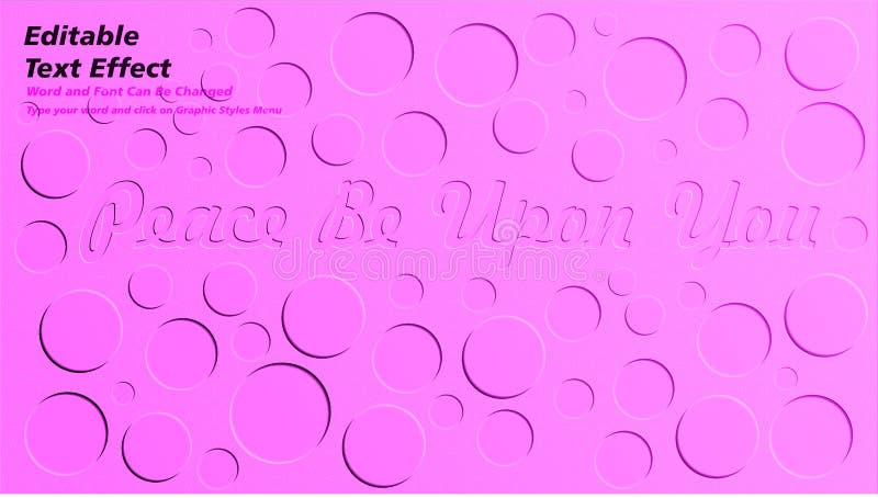 Neumorphism Text Effect. Editable Text Effect Stock Vector ...