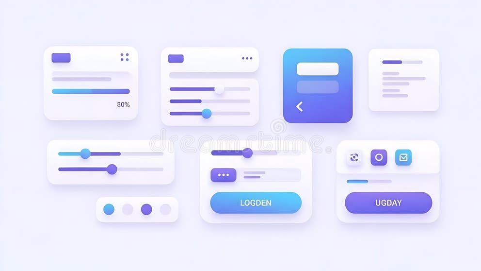 Interface Design Elements Kit Stock Illustrations – 6,027 Interface ...