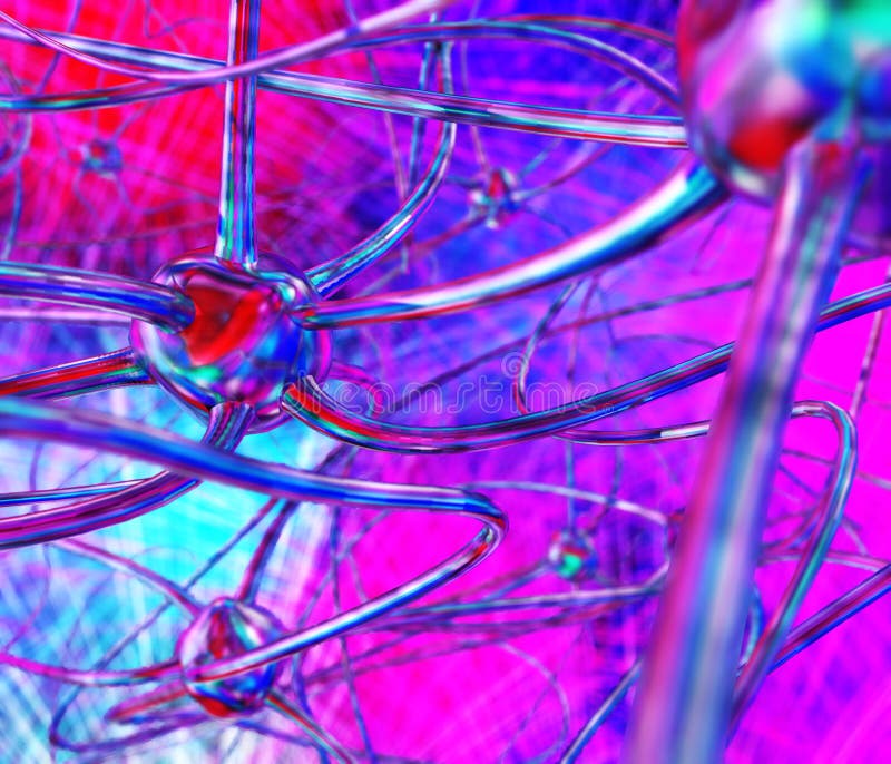 Neuraal netwerk stock illustratie. Illustration of zenuw - 84748372