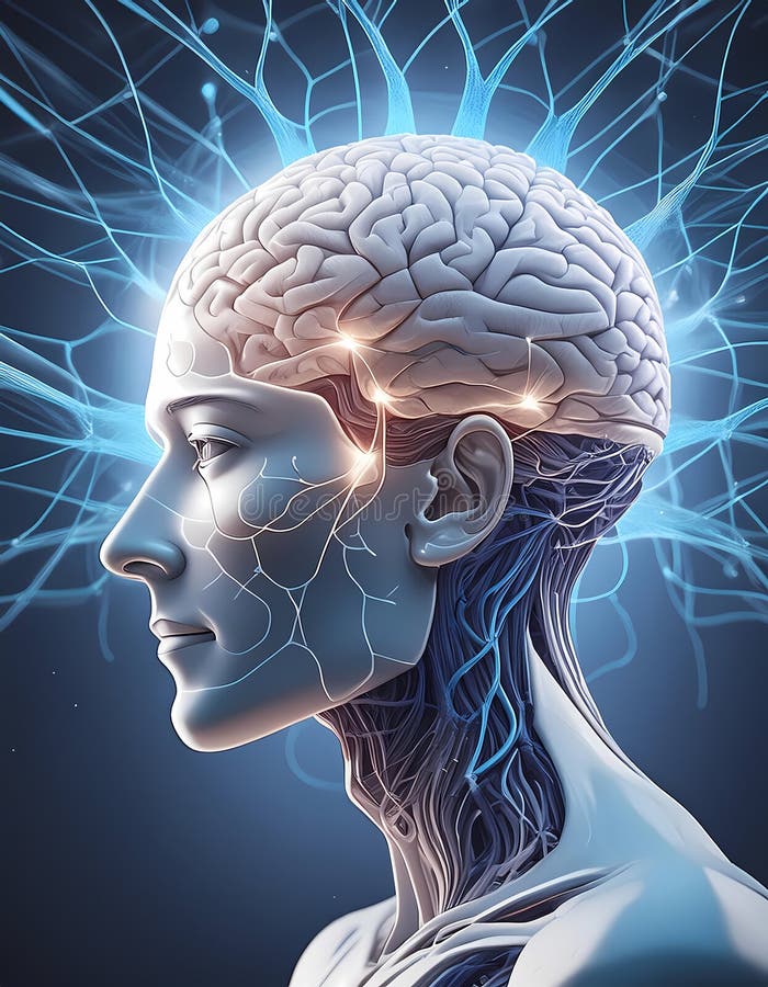 Neural Awakening stock illustration. Illustration of innovation - 321981720