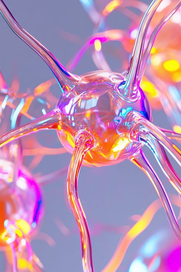 Neural Blocks with Synapse Connections Stock Illustration ...