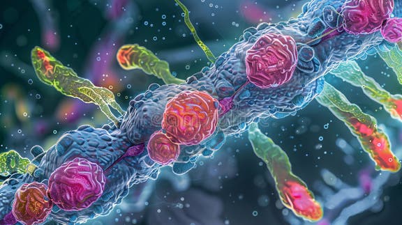 Neural Chain Reaction stock photo. Image of biological - 309927164