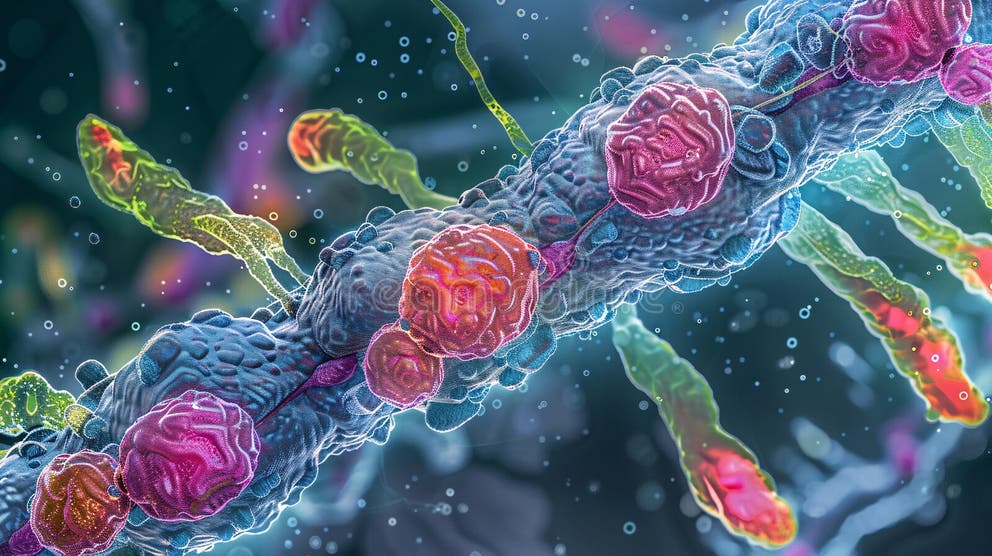 Neural Chain Reaction stock photo. Image of biological - 309927164