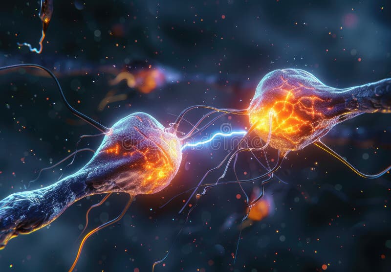 Neural Connection: Nerve Synapse - Intricate Junction Where Nerve Cells ...