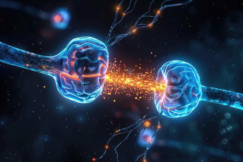 Neural Connection: Nerve Synapse - Intricate Junction Where Nerve Cells ...
