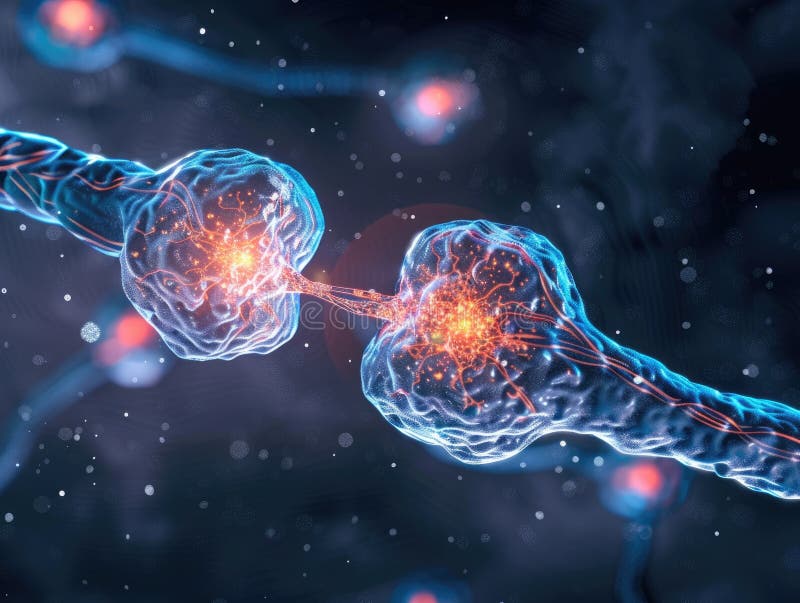 Neural Connection: Nerve Synapse - Intricate Junction Where Nerve Cells ...