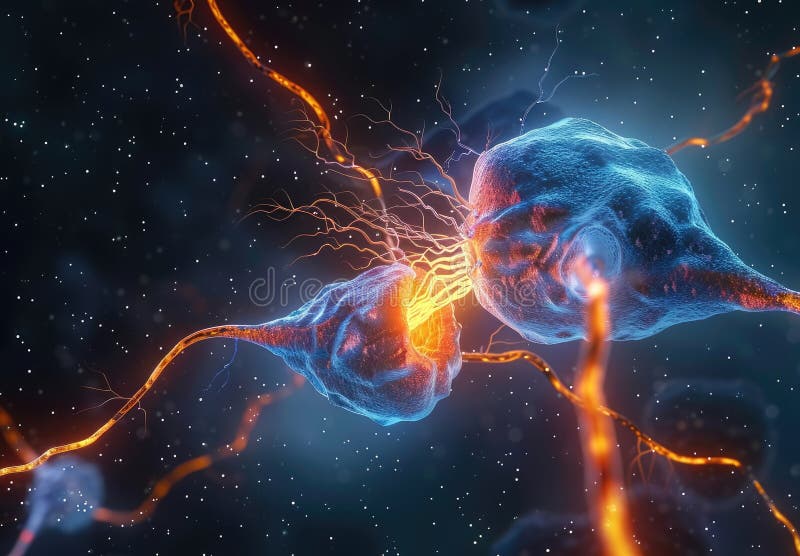 Neural Connection: Nerve Synapse - Intricate Junction Where Nerve Cells ...