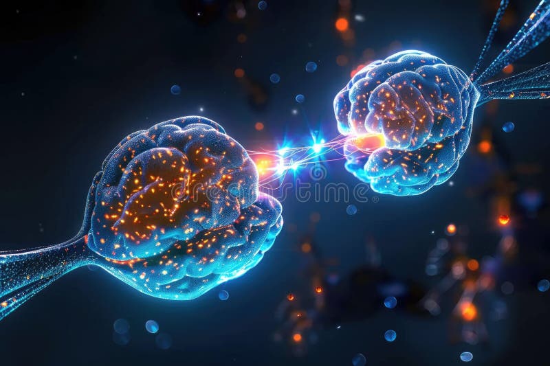 Neural Connection: Nerve Synapse - Intricate Junction Where Nerve Cells ...