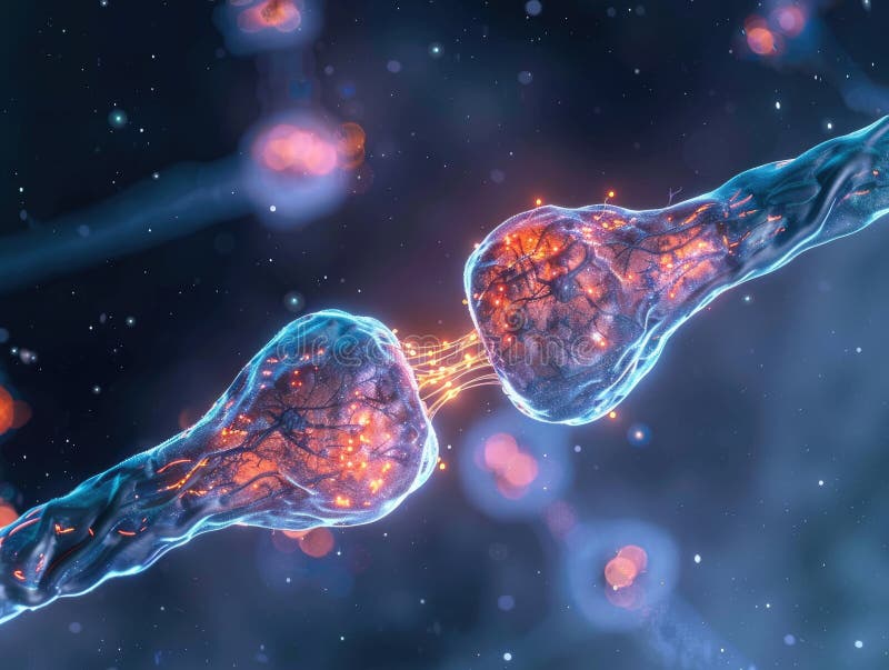 Neural Connection: Nerve Synapse - Intricate Junction Where Nerve Cells ...