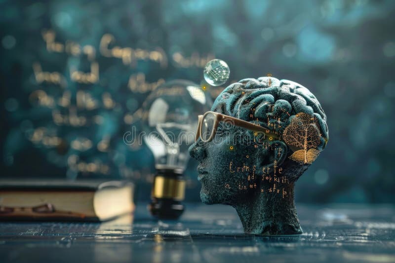 Neural Connections and Cognitive Awareness Visualization. Stock Photo ...