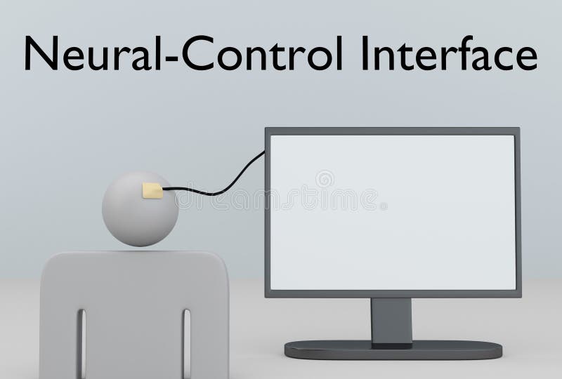 Neural Control Interface Concept Stock Illustration - Illustration of ...