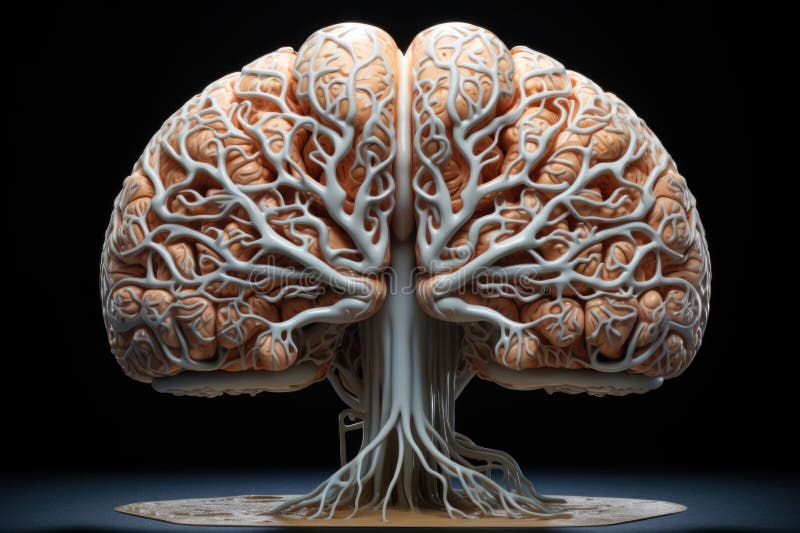 Neural Diversity Concept Depicted through a Brain Layout Against a Dark ...