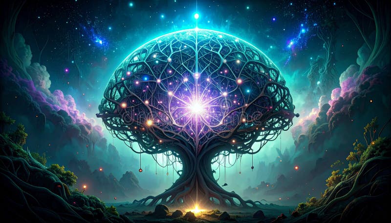 Neural Dust Constellation in Brain Nebula . Artificial Intelligence ...