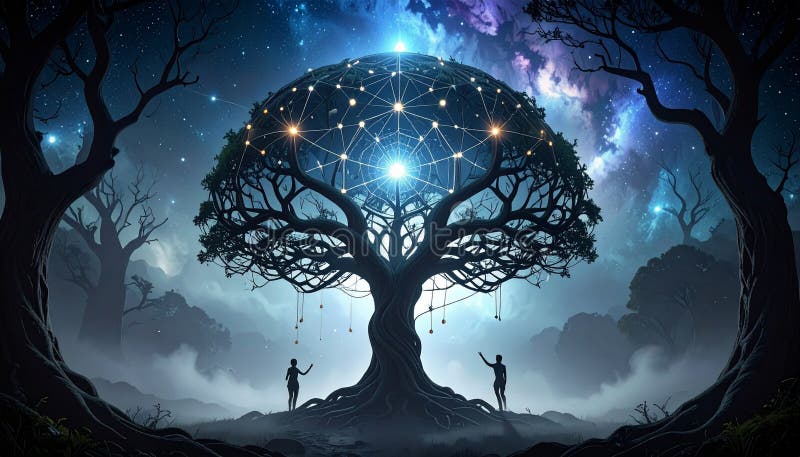 Neural Dust Constellation in Brain Nebula . Artificial Intelligence ...