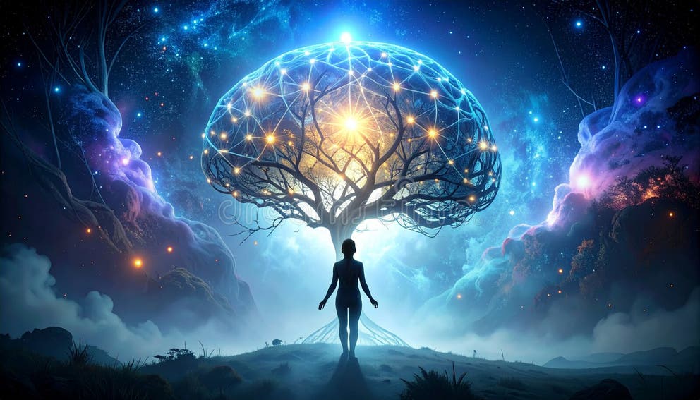 Neural Dust Constellation in Brain Nebula . Artificial Intelligence ...