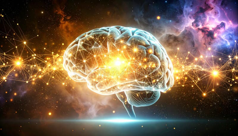 Neural Dust Constellation in Brain Nebula . Artificial Intelligence ...