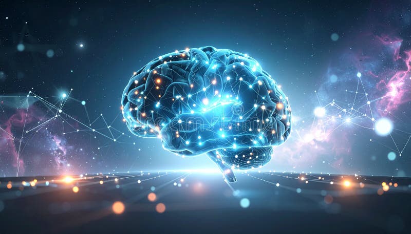 Neural Dust Constellation in Brain Nebula . Artificial Intelligence ...