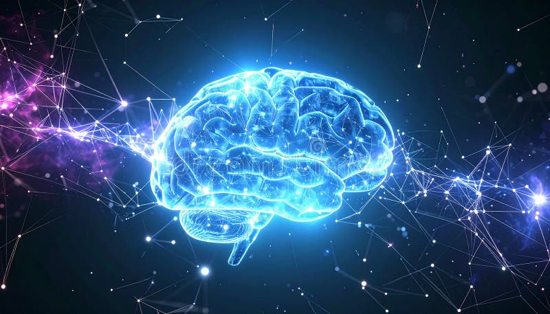 Neural Dust Constellation in Brain Nebula . Artificial Intelligence ...