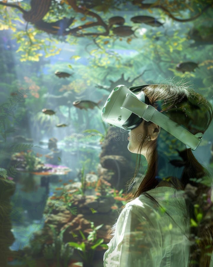 Neural Interface Users Experiencing a Virtual Reality Utopia Blending ...