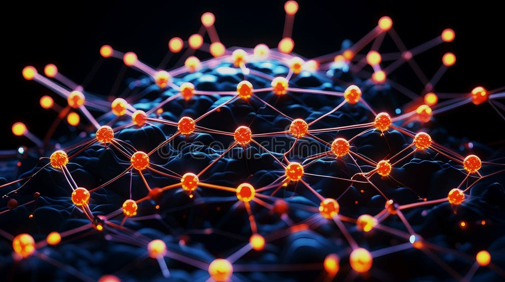 Neural Matrix: the Brain Behind the Code Stock Illustration ...