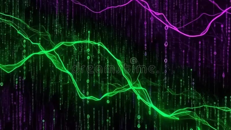 Neural Matrix - 4K Cybernetic Brain Network & Binary Code Fusion Stock Video - Video of detailed ...