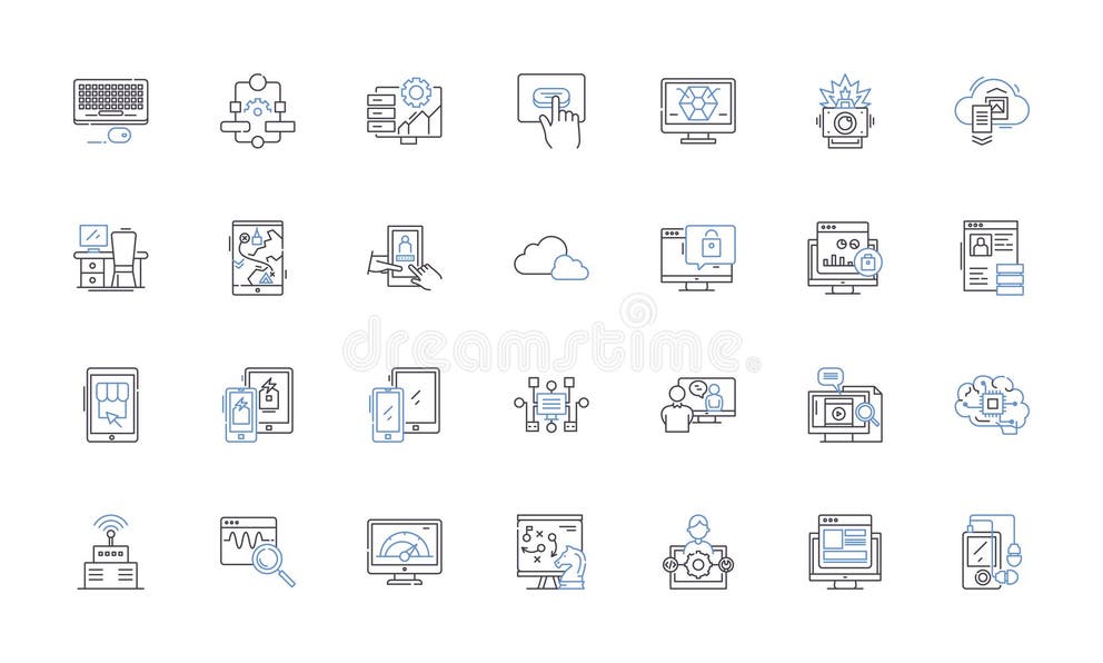Neural Nerks Line Icons Collection. Artificial, Intelligence, Machine, Learning, Synapse ...