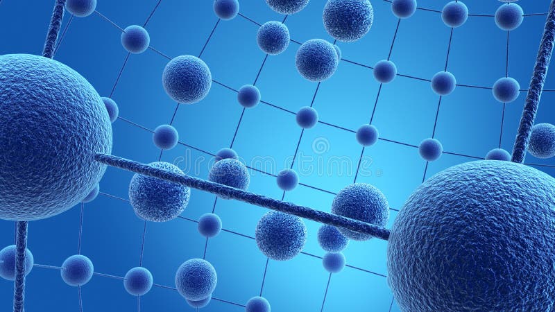 Neural network stock illustration. Illustration of molecule - 5013375