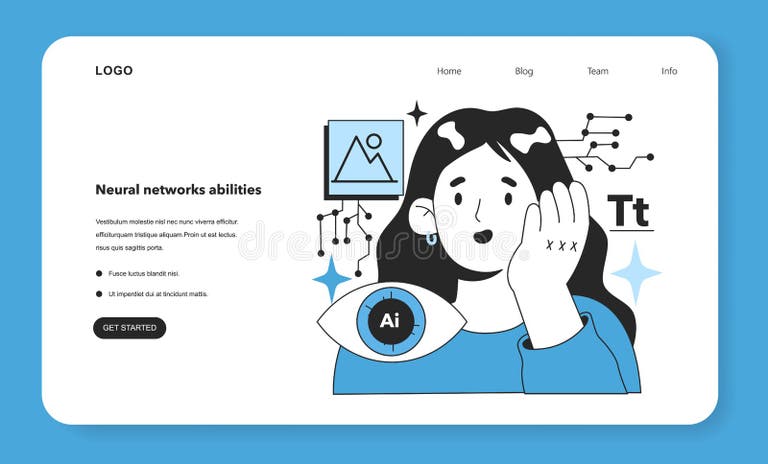 Neural Network Abilities. Self-learning Computing System Processing Stock Vector - Illustration ...
