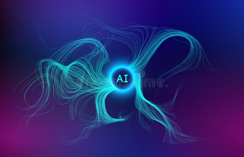 Neural Network Abstract Digital Background Technology Background Data Science Stock Vector