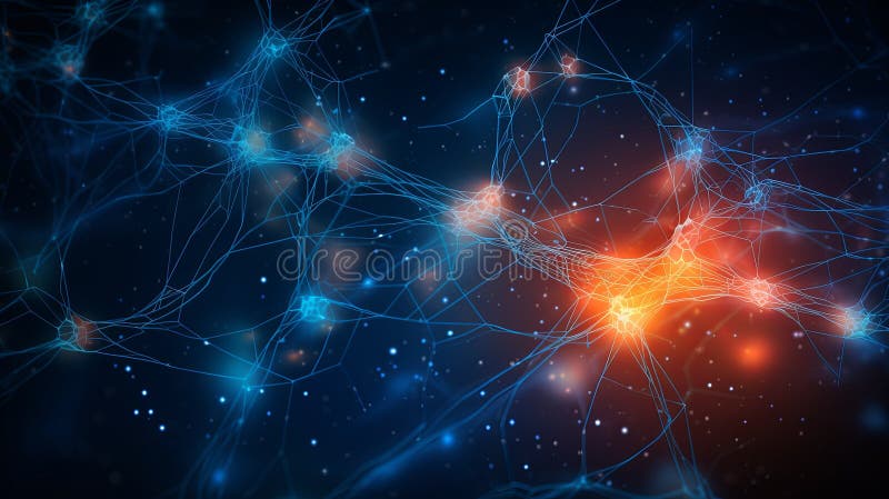Neural Network Abstract Image Depicting Connectivity and Complexity ...