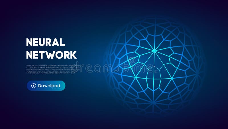 Neural Network Abstract Technology Science Background. Human Brain ...