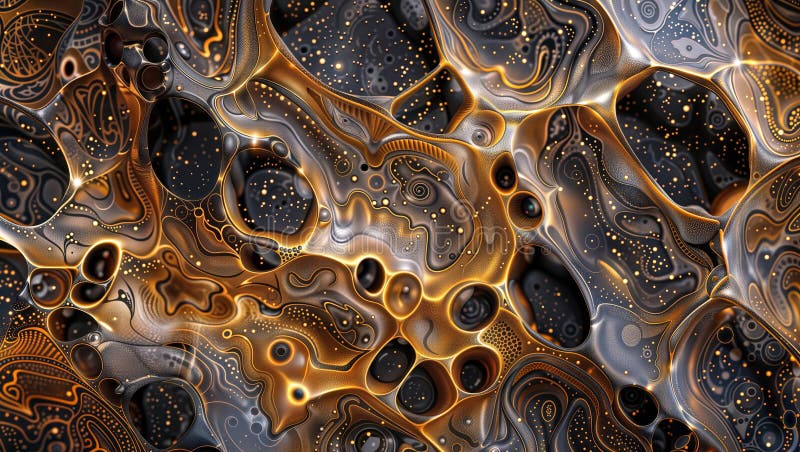 Abstract Neural Network Design, Generative Ai Stock Illustration ...