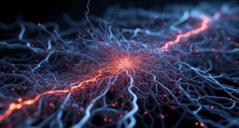 Neural Network in Action - a Digital Representation of a Brain S Neural ...