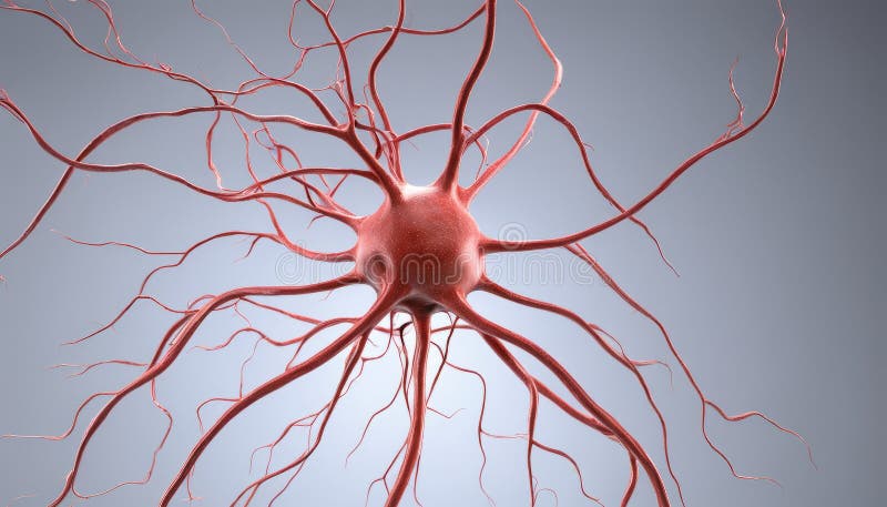 Neural Network in Action - a Single Neuron with Dendrites and Axon ...