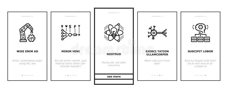 Artificial Model Neural Network Color Icon Vector Illustration Stock ...