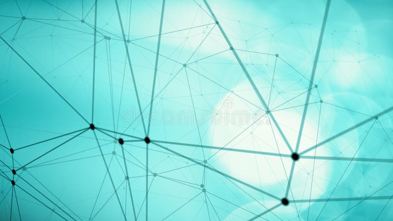 Neural Network Algorithm Geometric Random Size Shapes, Technological Layout Stock Illustration ...