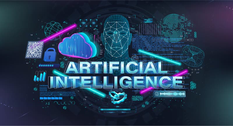 Neural Network and Artificial Intelligence Concept Banner Stock Vector ...
