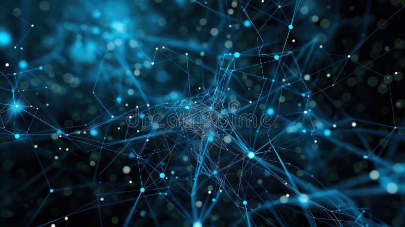 Neural Network Artificial Intelligence Tech Low Poly Abstract ...